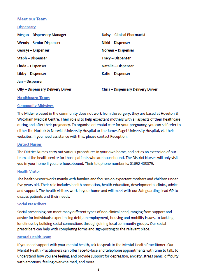 Practice Information Leaflet - Acle Medical Partnership